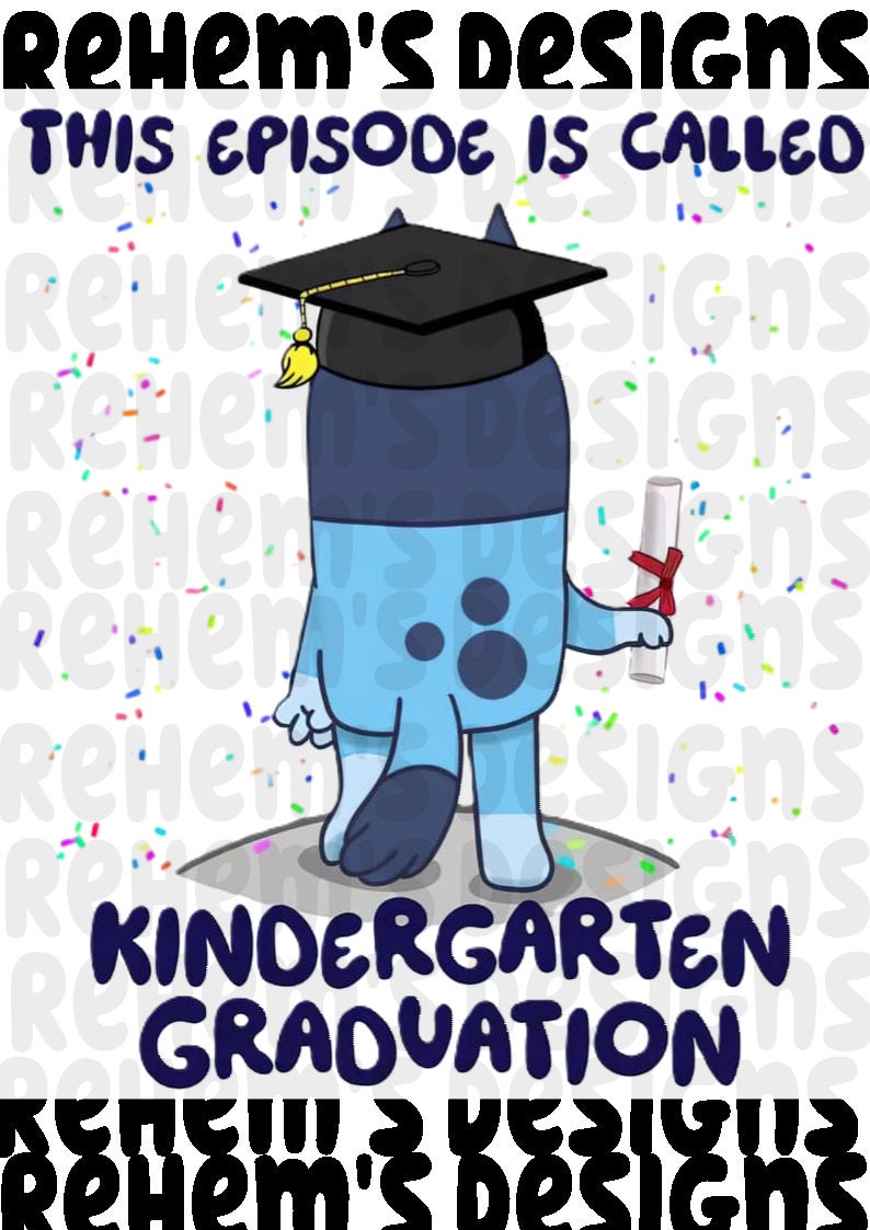 Bluey Graduation - Etsy