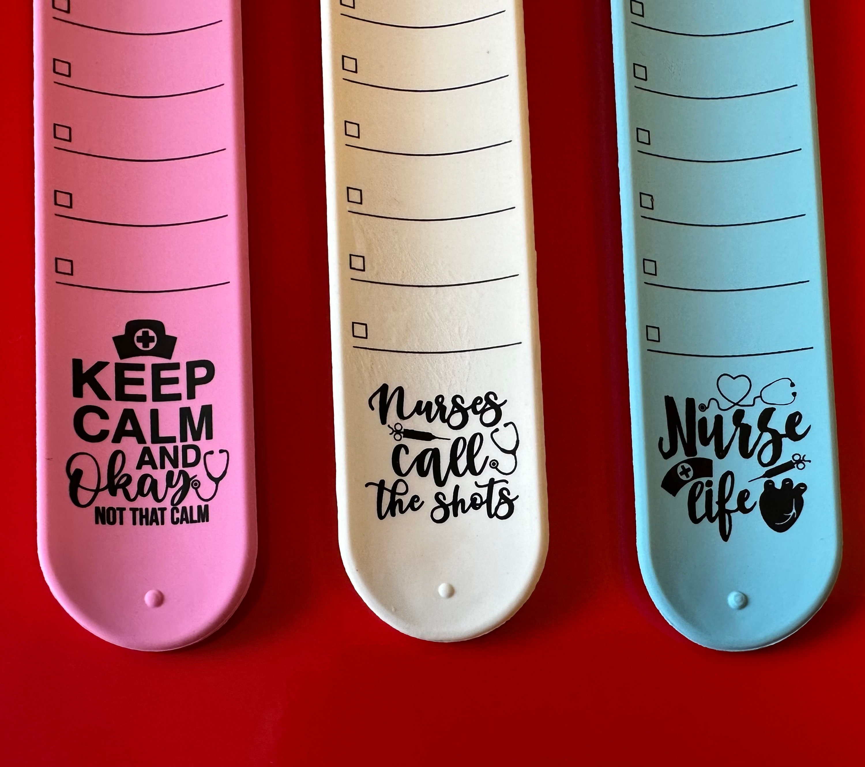 Erasable Nurse Silicone Bracelet, Memo Wrist Band, Erasable Vital Signs ...