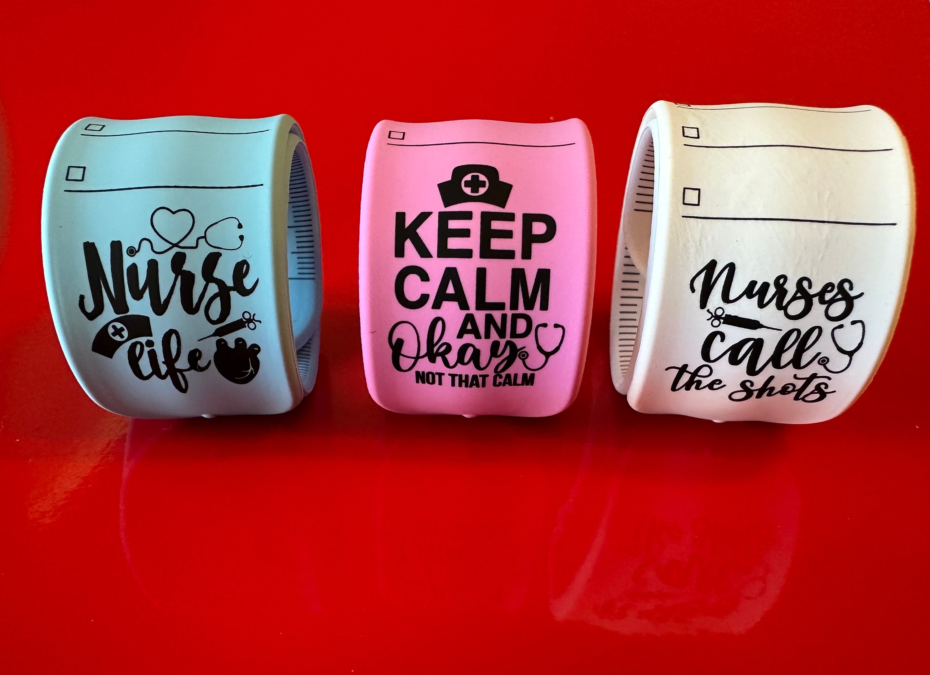 Erasable Nurse Silicone Bracelet, Memo Wrist Band, Erasable Vital Signs ...