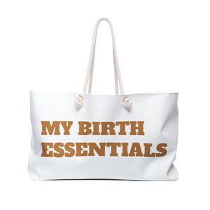 Doula Birth Supplies Weekender Bag, Maternity Essentials Tote, Baby ...