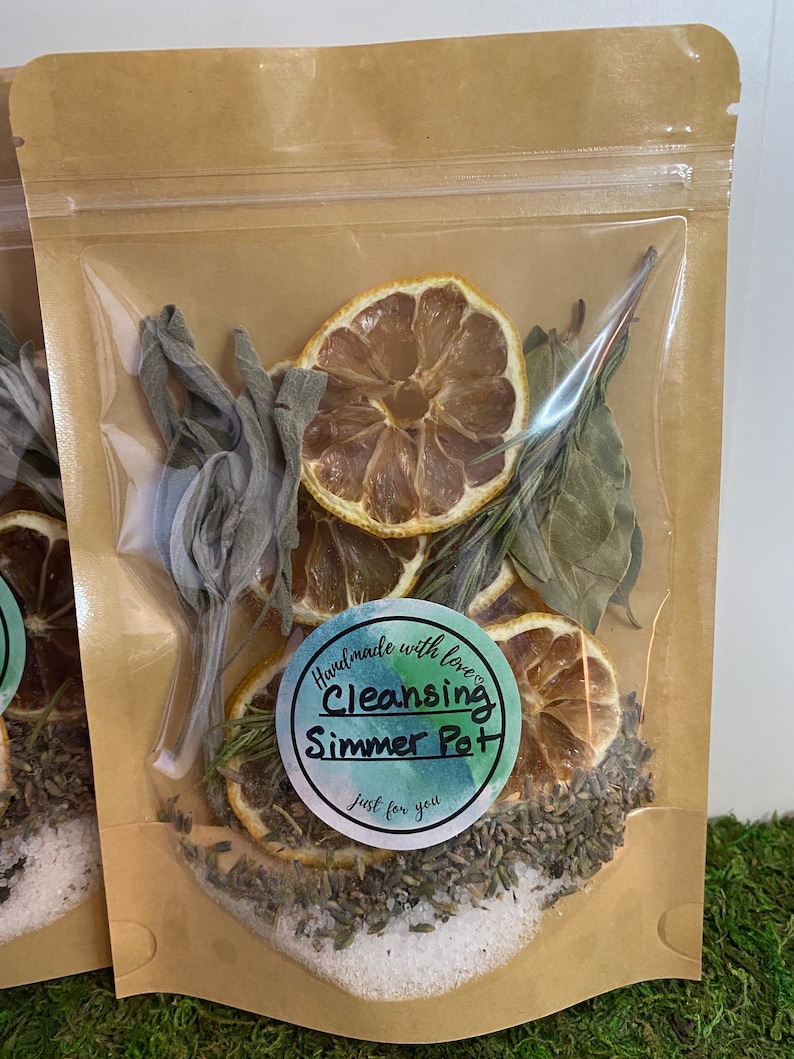 Cleansing Simmer Pot Kit- Simmer Pot Spell - Herbal Incense - Stovetop ...