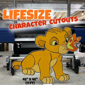 LARGE Custom Character Cut Outs - Etsy