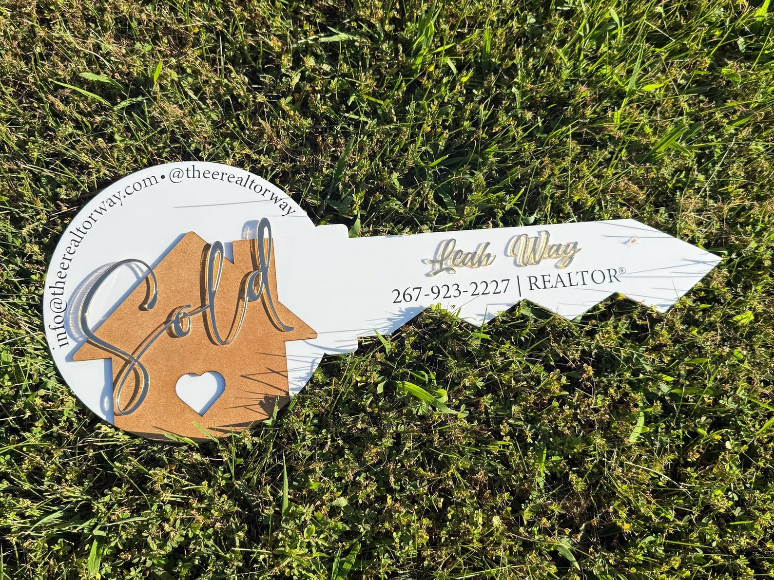 Customized Realtor Key | Sold House Key | Realtor Acrylic Sign ...