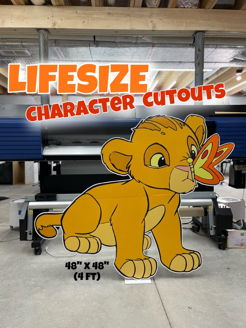 LARGE Custom Character Cut Outs - Etsy