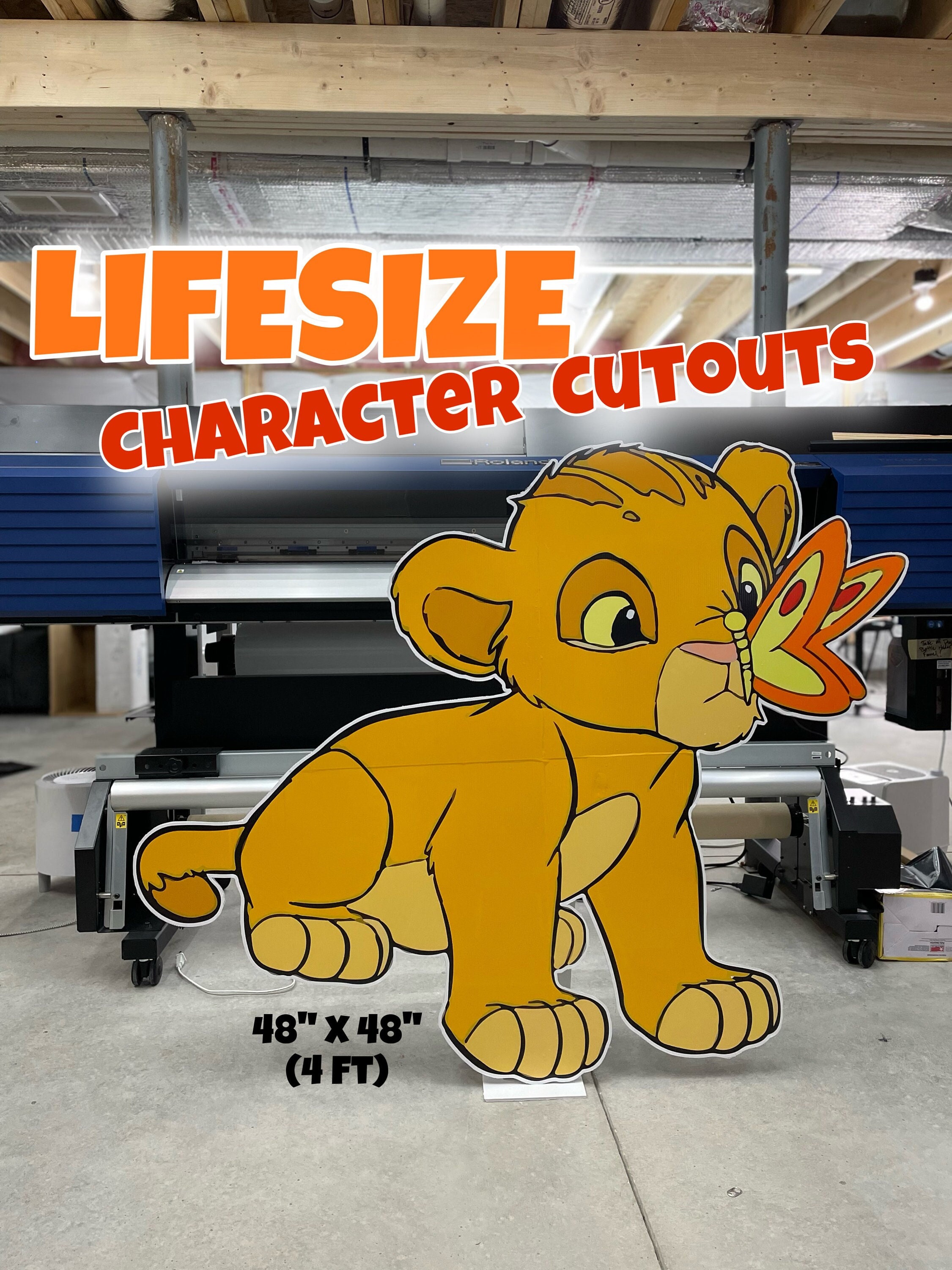 LARGE Custom Character Cut Outs - Etsy