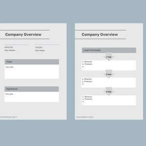 Business Plan Template, Editable in Canva, Side Hustle, Small Business ...