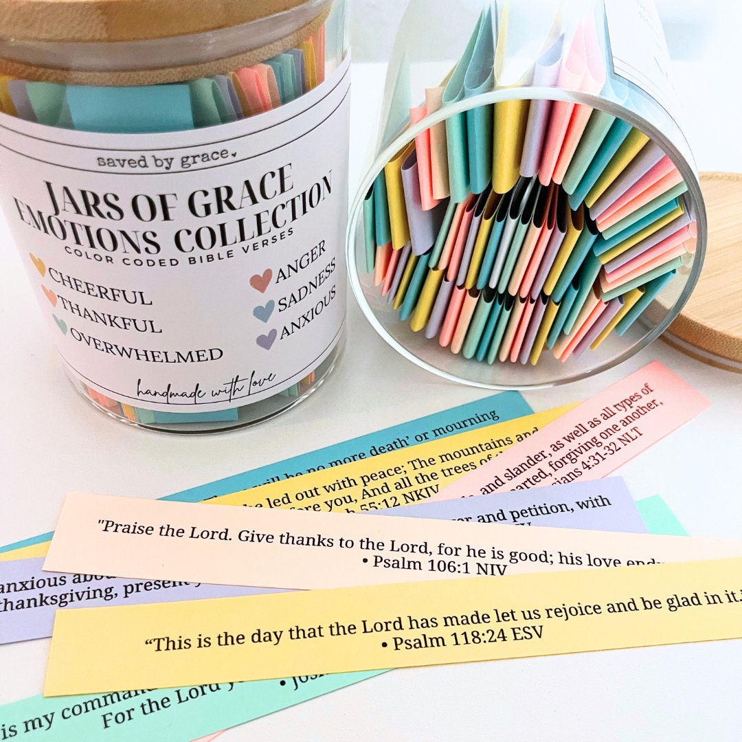 Bible Verses for Emotions and Feelings, Scripture Jar, God's ...