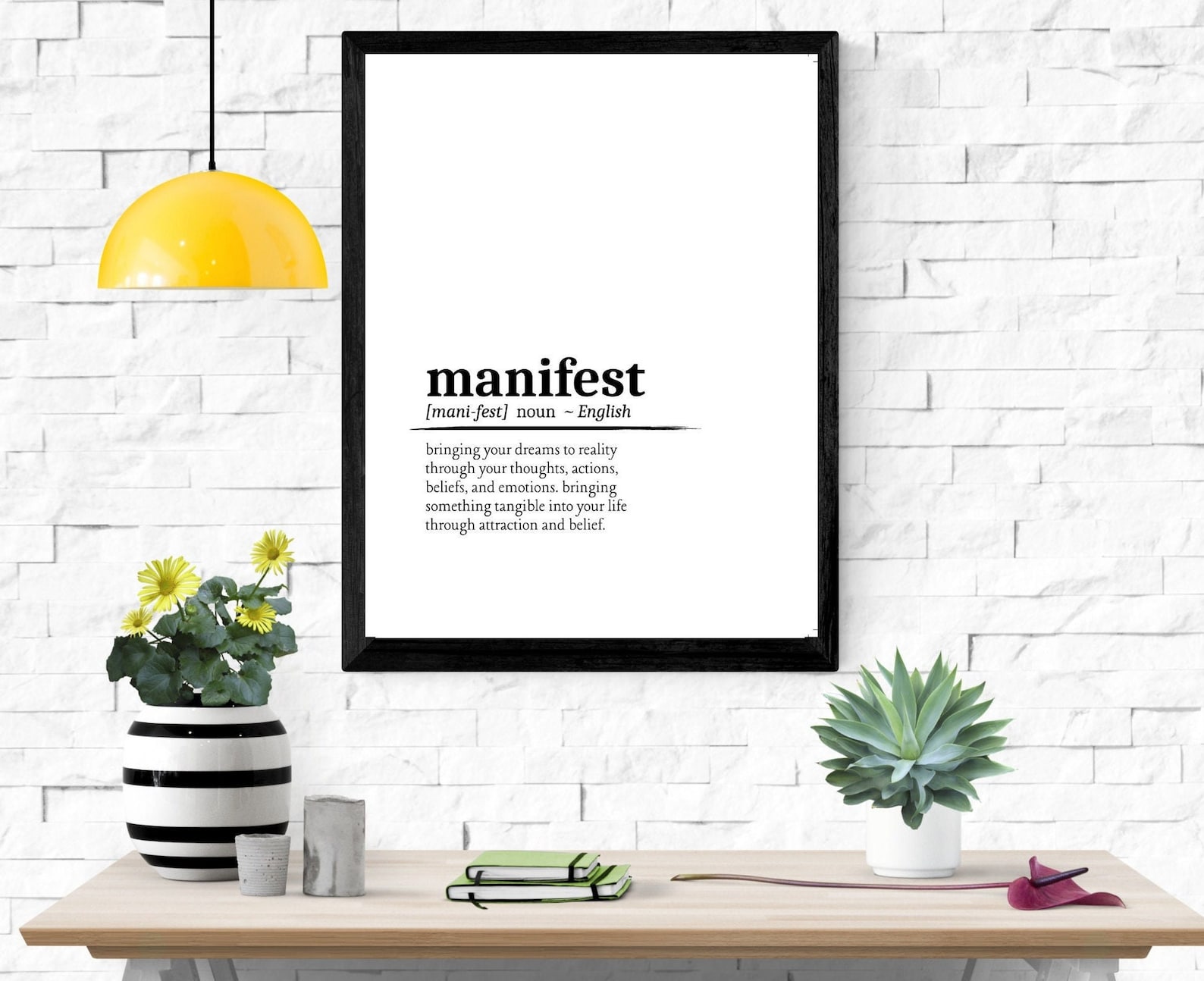 Manifest Definition, Printable Wall Art, Manifest Poster, Manifest ...