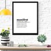 Manifest Definition, Printable Wall Art, Manifest Poster, Manifest ...