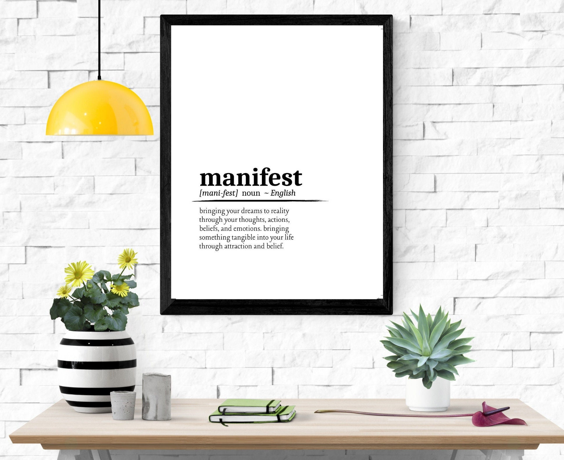 Manifest Definition, Printable Wall Art, Manifest Poster, Manifest ...