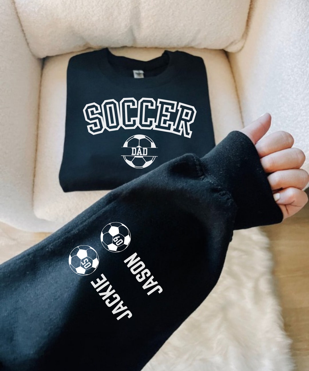 Custom Soccer Sweatshirt, Personalized Soccer Mom, Custom Soccer With ...