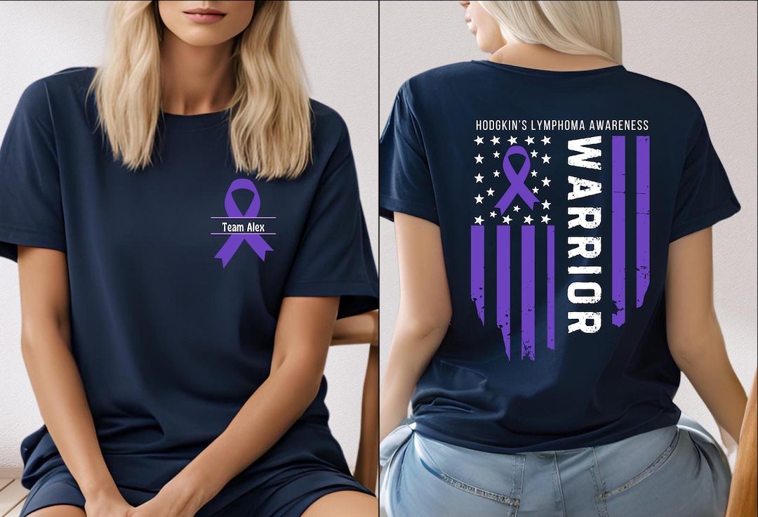 Support Squad Lymphoma Cancer Shirt, Hodgkins Lymphoma Awareness ...