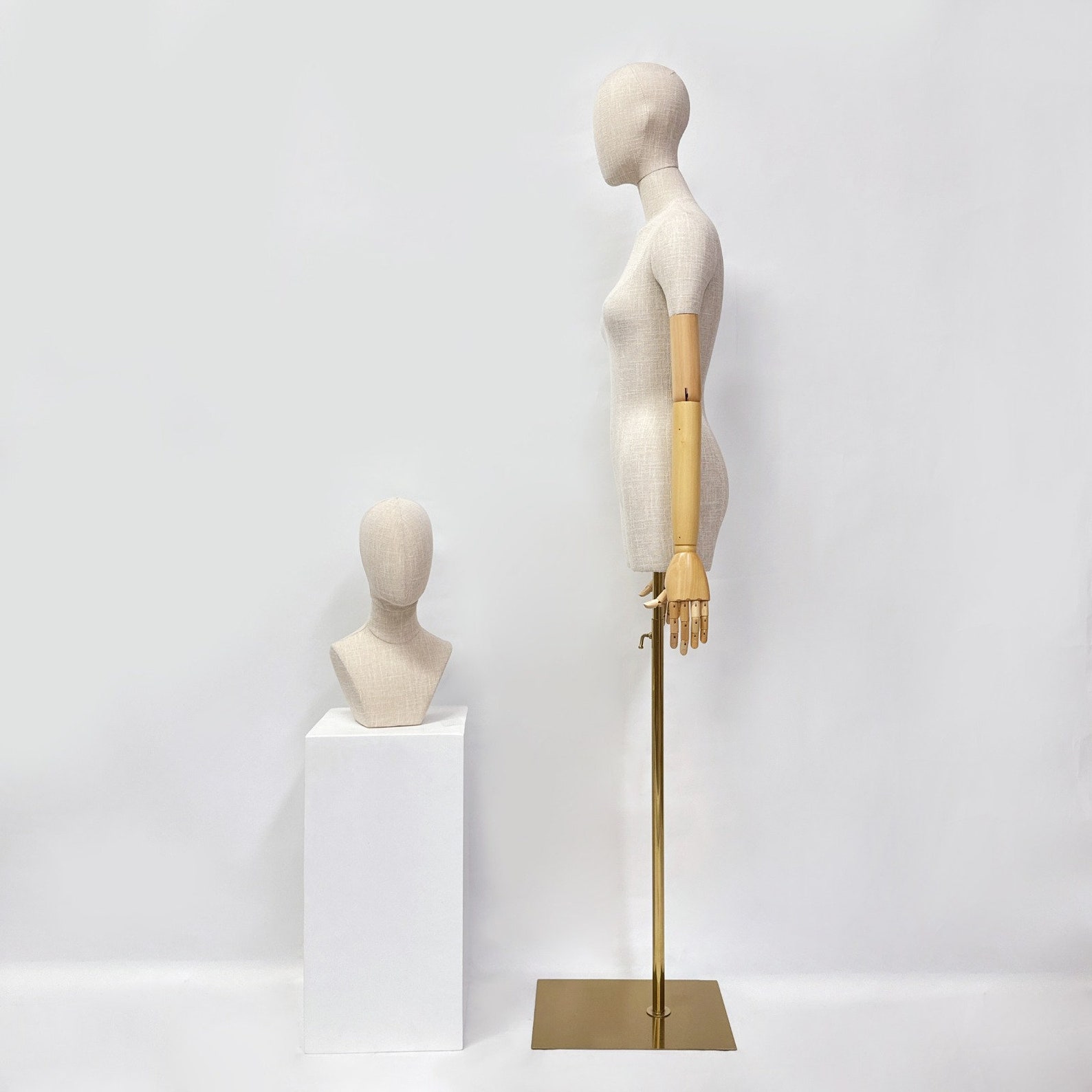 Display Mannequin Torso High Quality, Bamboo Arms, Wedding Dress ...