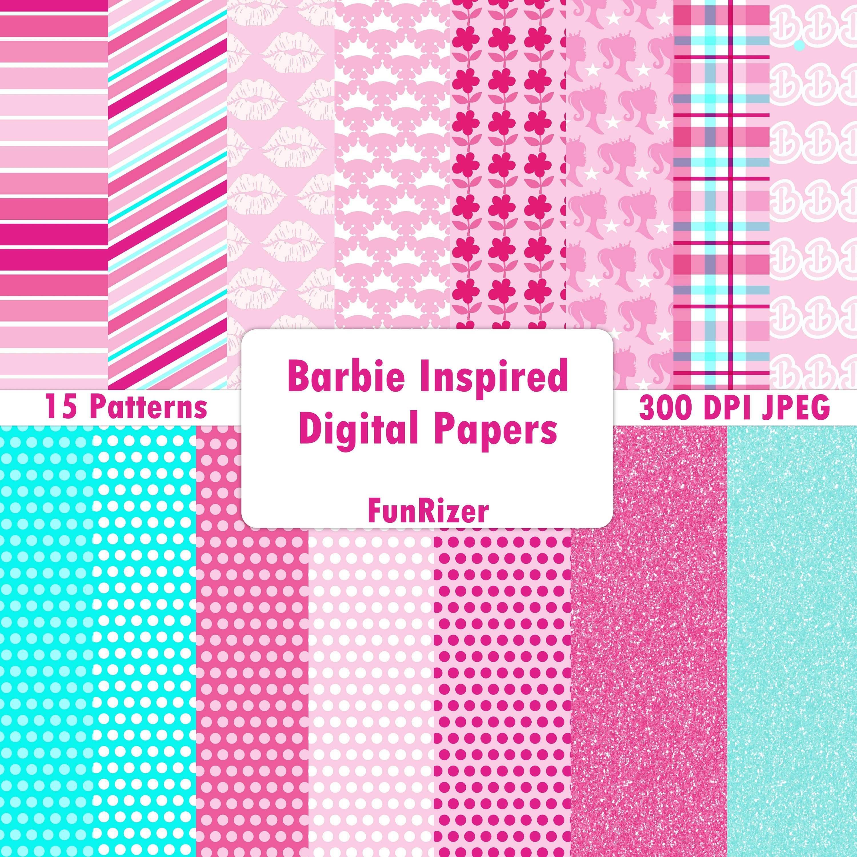 Barbie Inspired Digital Papers - Etsy