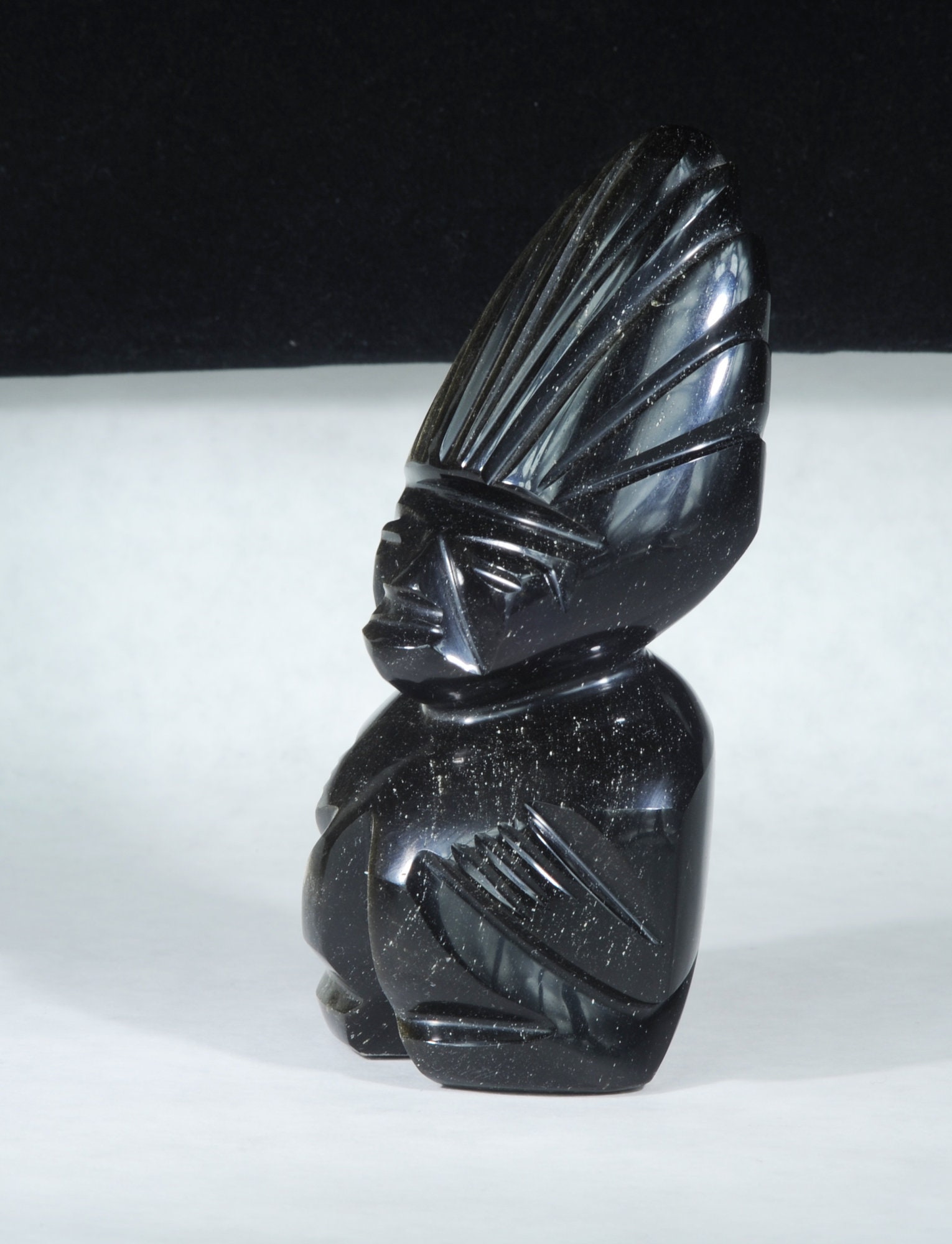 Teotihuacan Obsidian Hand Carved Idol - Etsy