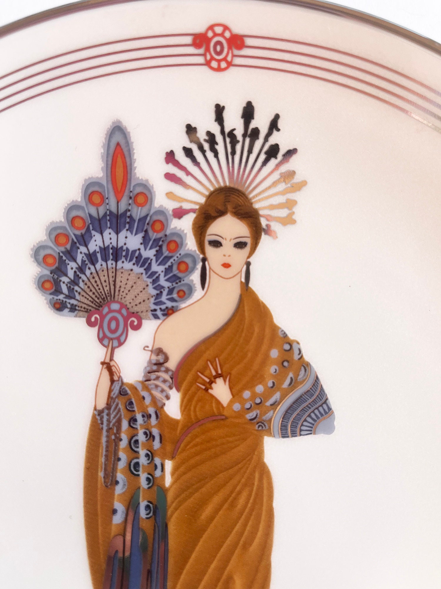 Erte' Limited Edition Collectors Plate Athena - Etsy