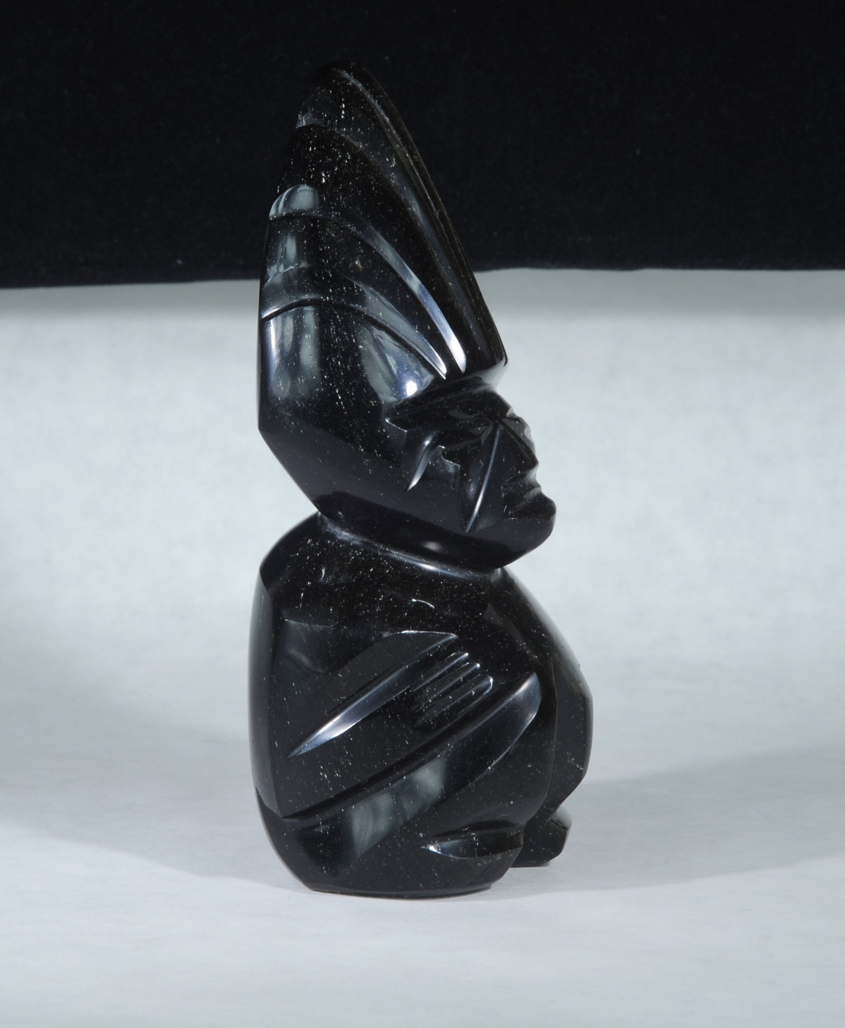 Teotihuacan Obsidian Hand Carved Idol - Etsy