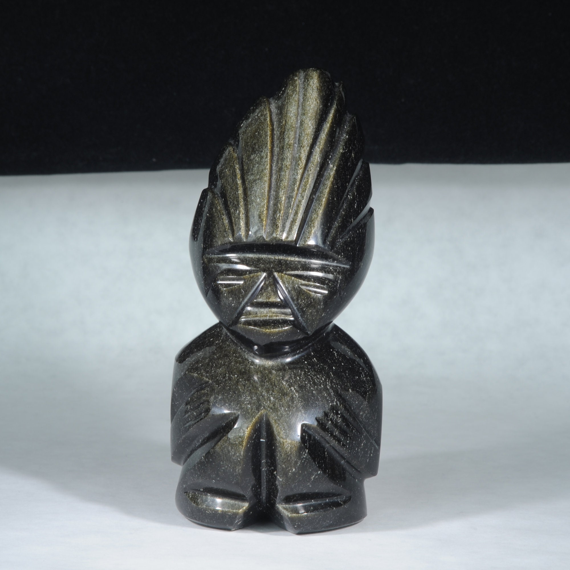 Teotihuacan Obsidian Hand Carved Idol - Etsy