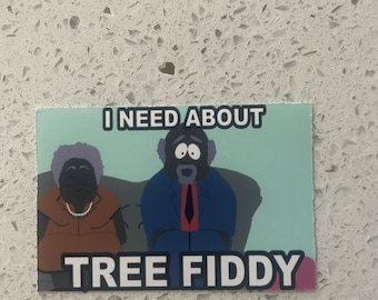 South Park Tree Fiddy Sticker - Etsy