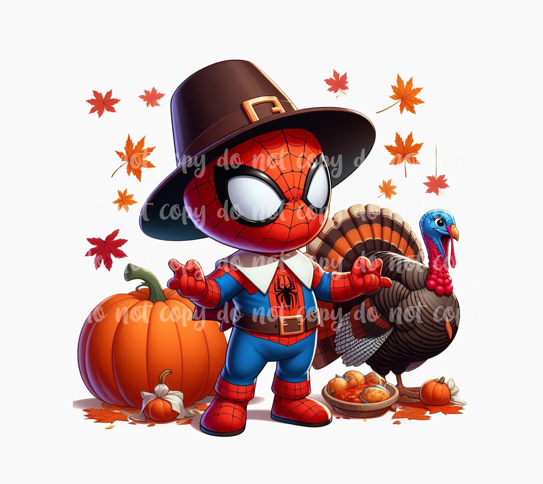 PNG Thanksgiving Super Hero Design - Etsy