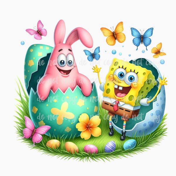 Spongebob Easter - Etsy