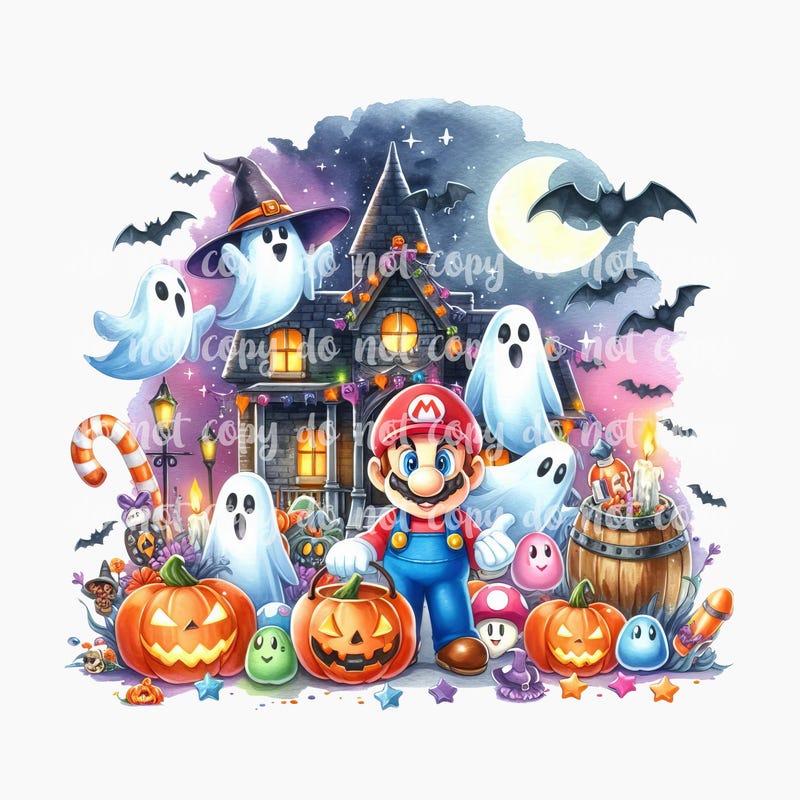 Mario Halloween - Etsy