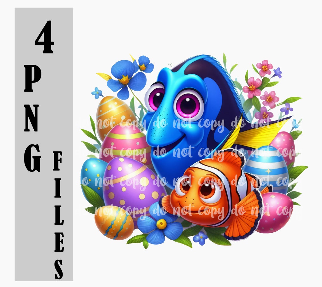 PNG Cartoon Easter Fish Design - Etsy