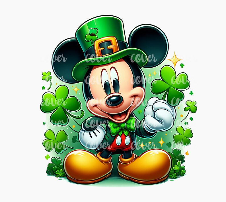 PNG St Patrick's Day Mickey Design - Etsy