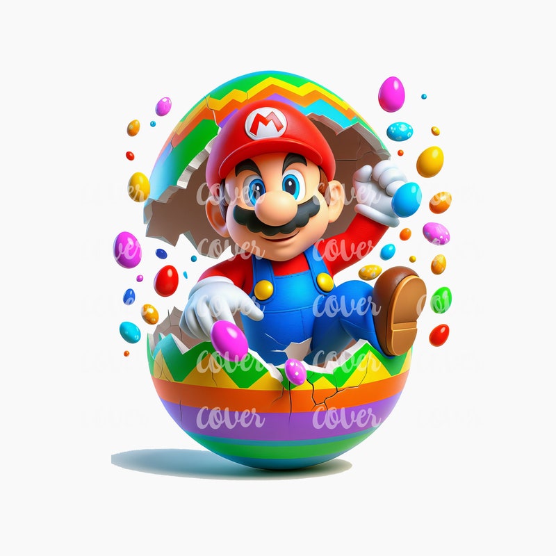 Easter Mario Png - Etsy