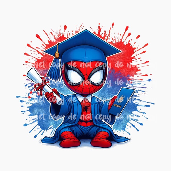 Spiderman Graduation - Etsy
