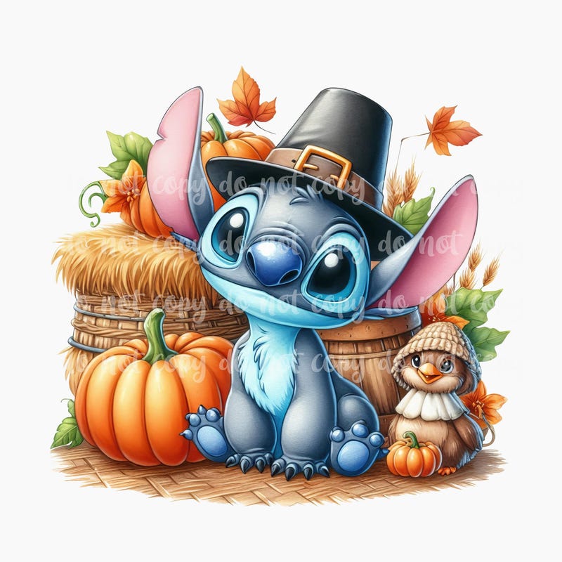 Stitch Thanksgiving Svg - Etsy