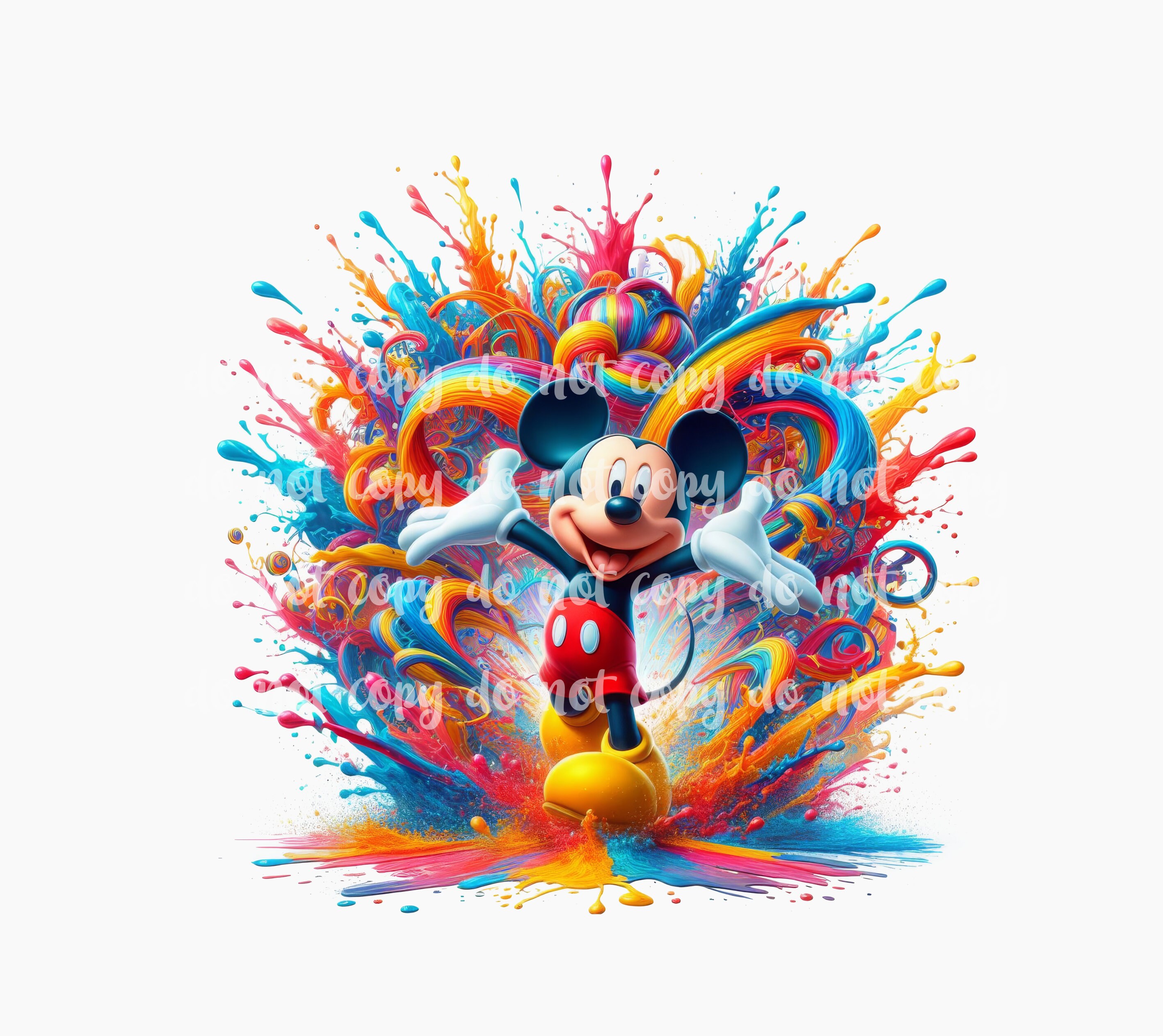 PNG Splash Mickey Design - Etsy