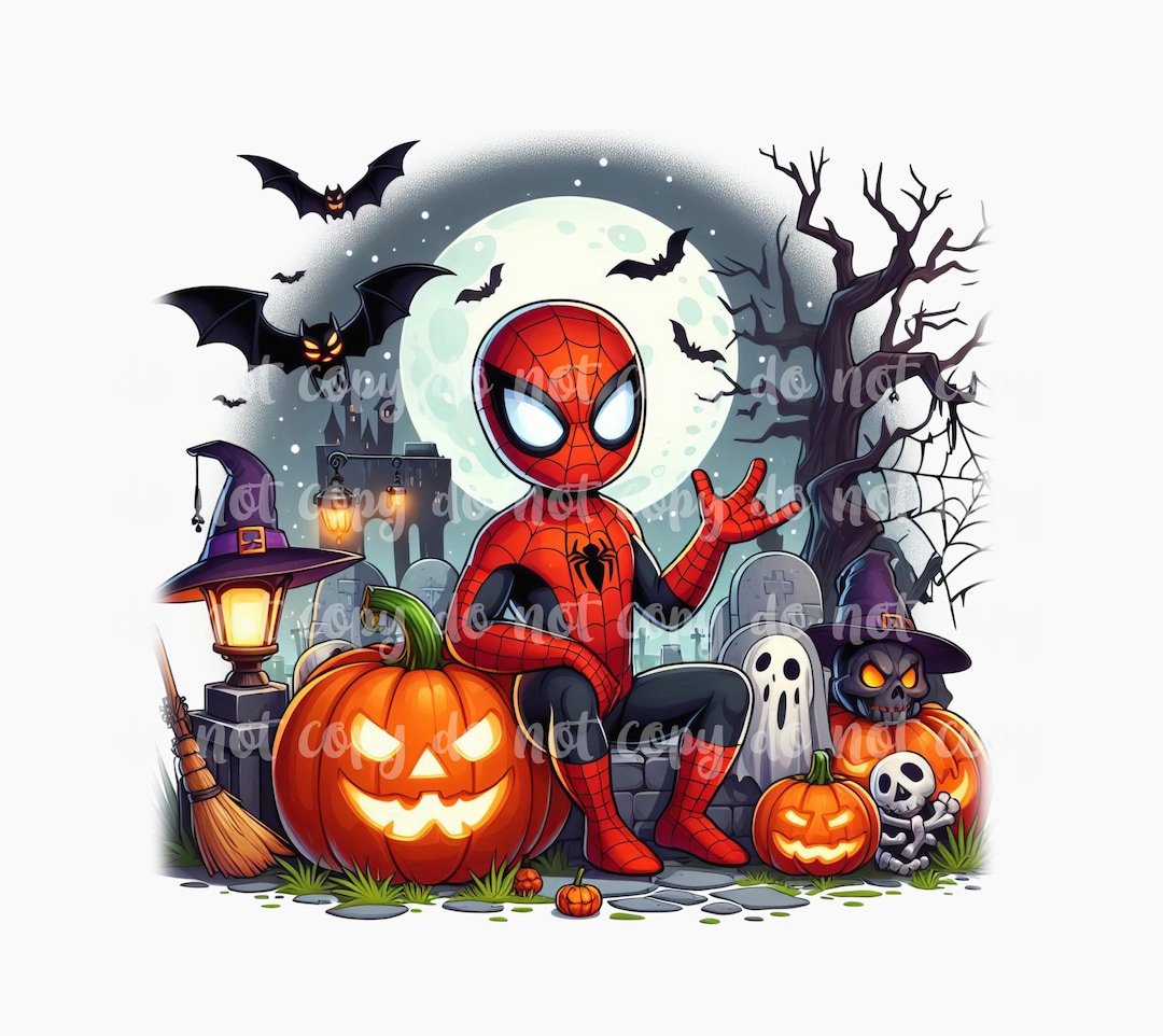 PNG Halloween Super Hero Design - Etsy