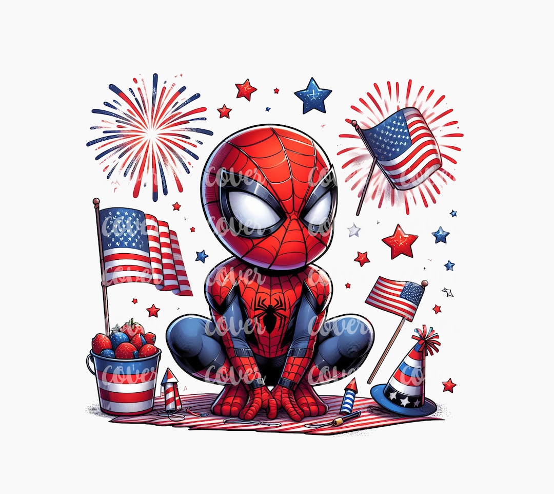 PNG 4th July Super Hero Design - Etsy