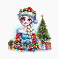 Frozen Christmas Elsa Clipart PNG, Princess Elsa and Olaf, Elsa Frozen ...