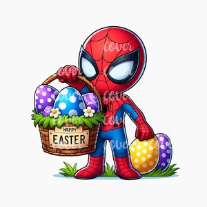 PNG Easter Super Hero Design - Etsy