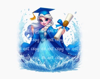 PNG Elsa Frozen Design, Elsa Graduation Png, Kindergarten Graduation ...