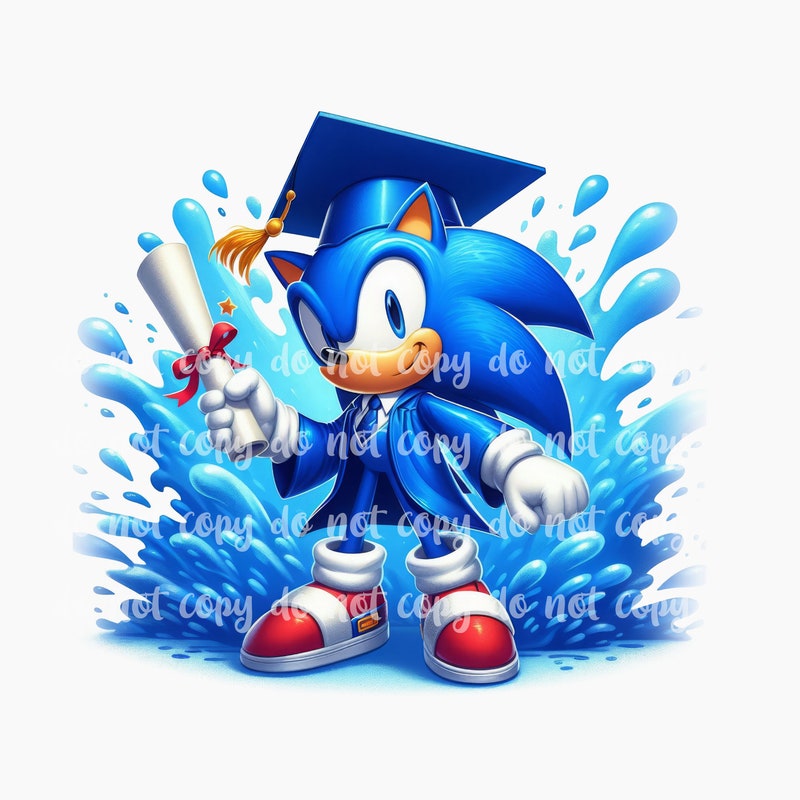 Sonic Graduate - Etsy