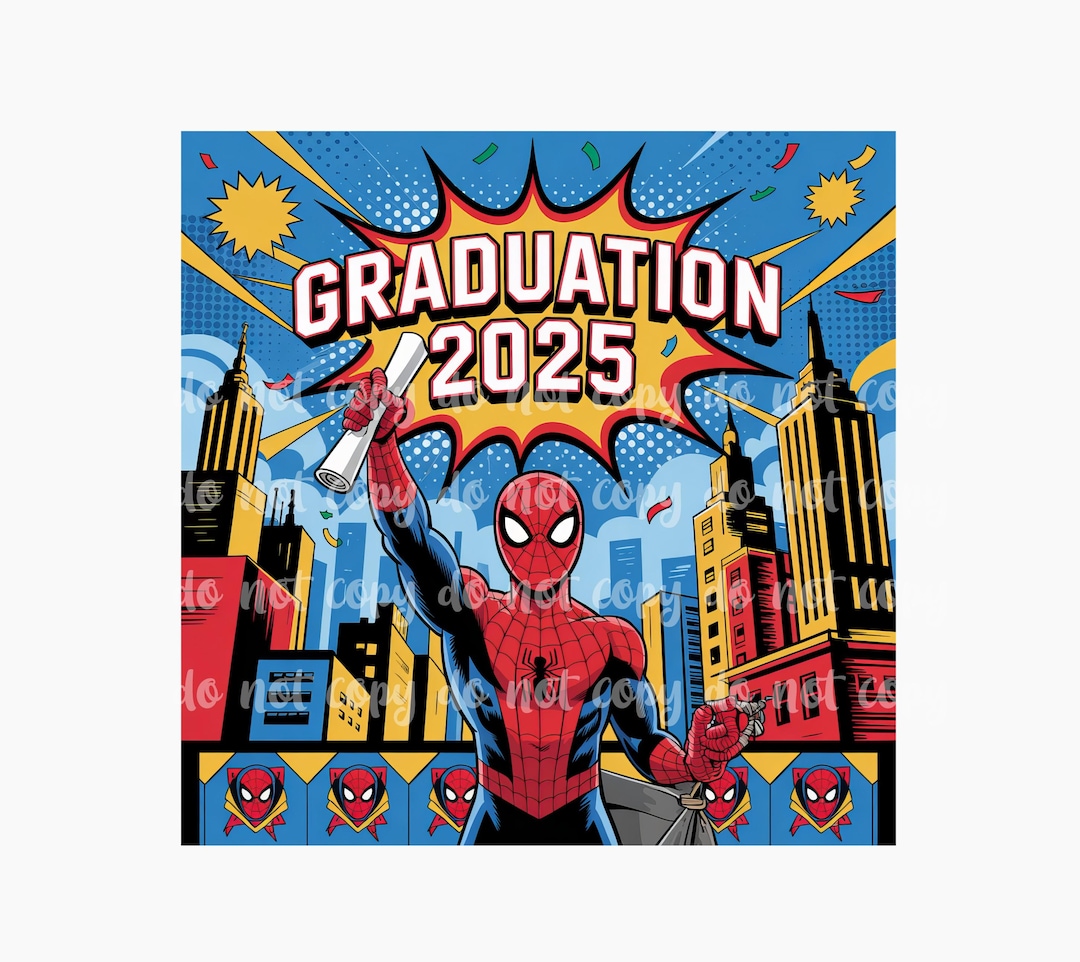 PNG Super Hero Graduation Design - Etsy