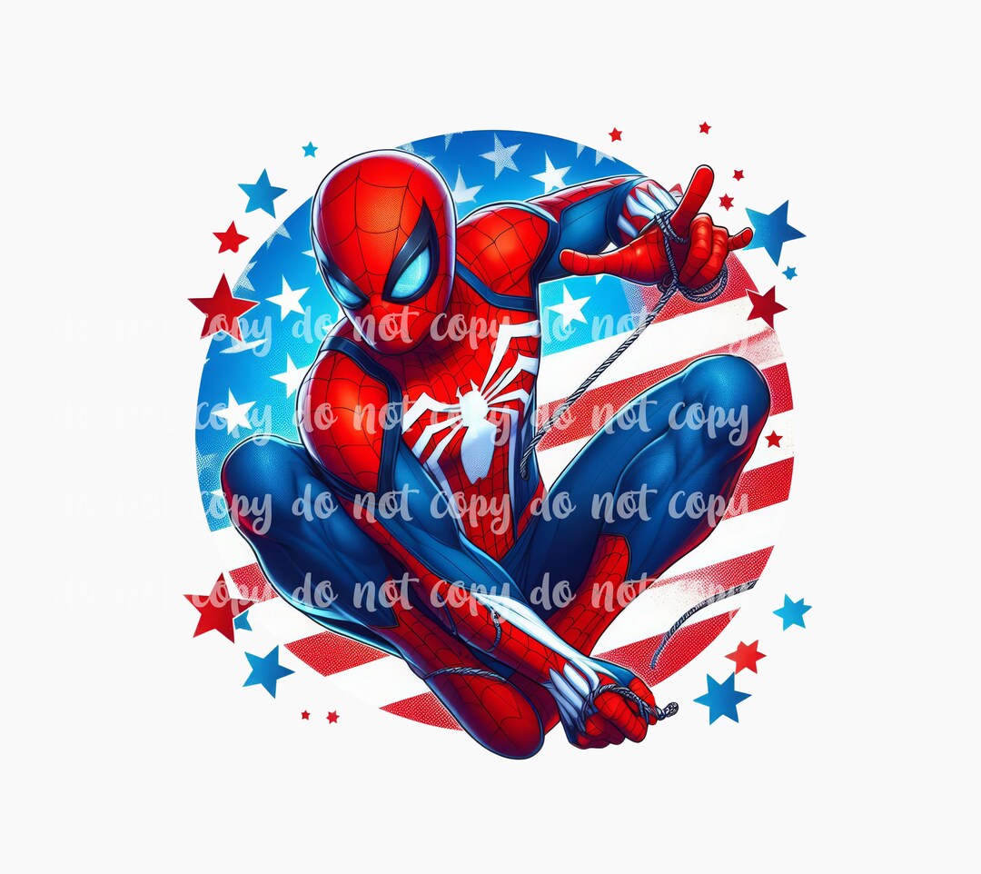 PNG 4th July Super Hero Design - Etsy