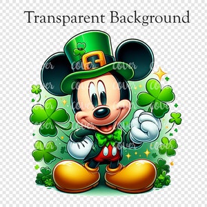 PNG St Patrick's Day Mickey Design - Etsy