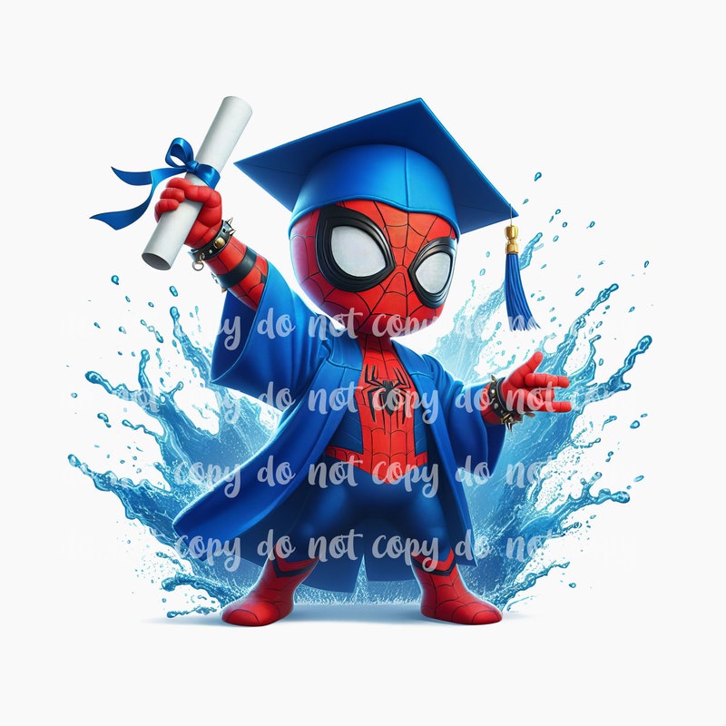 Spiderman Graduation - Etsy