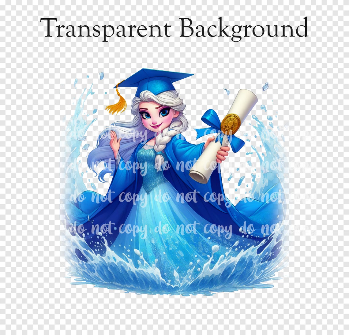 PNG Graduation Princess Design - Etsy