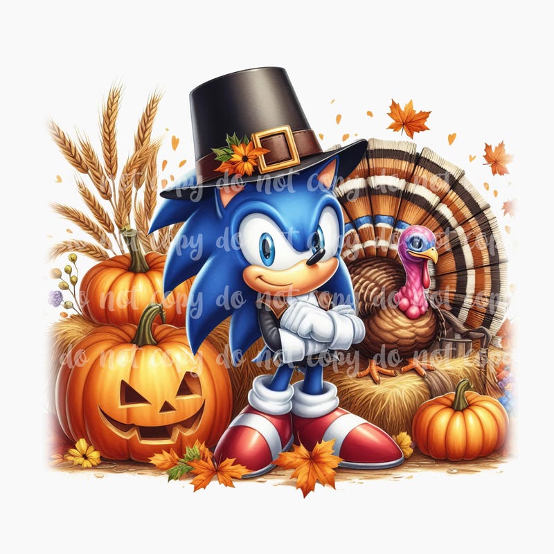 Sonic Turkey Template - Etsy