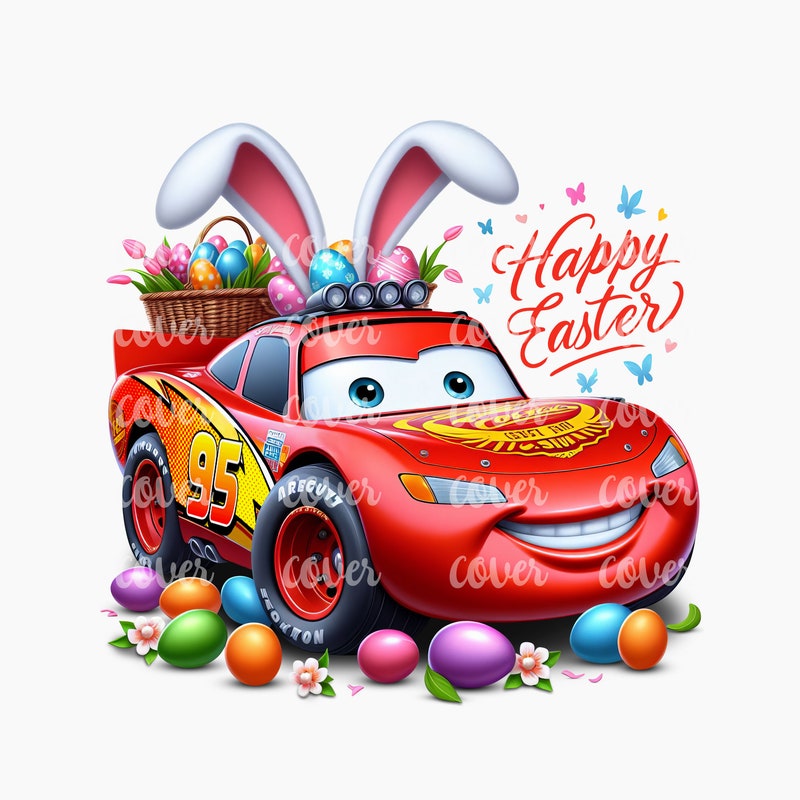 Cars Easter Clipart - Etsy UK