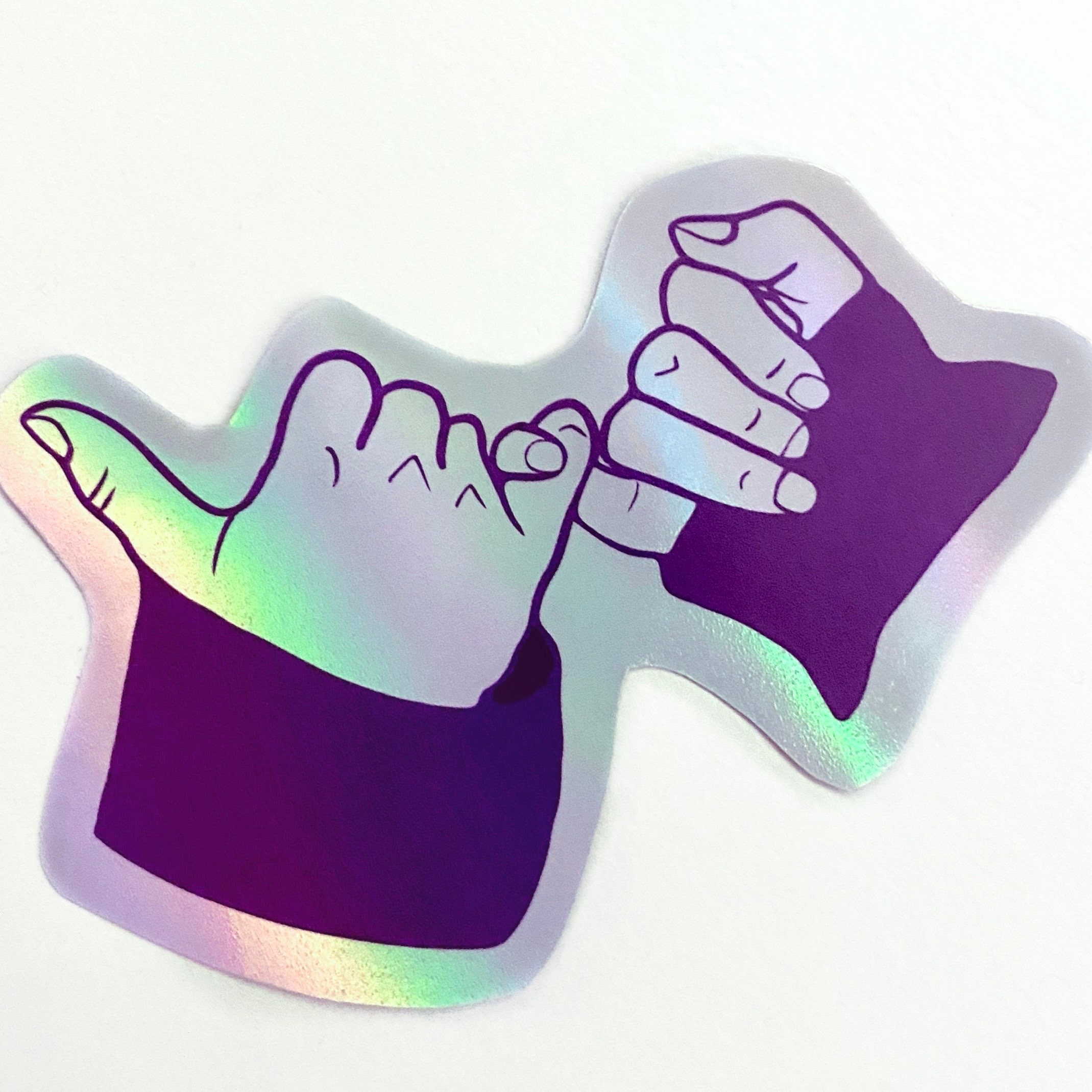 BTS Holo Pinky Promise Sticker - Etsy
