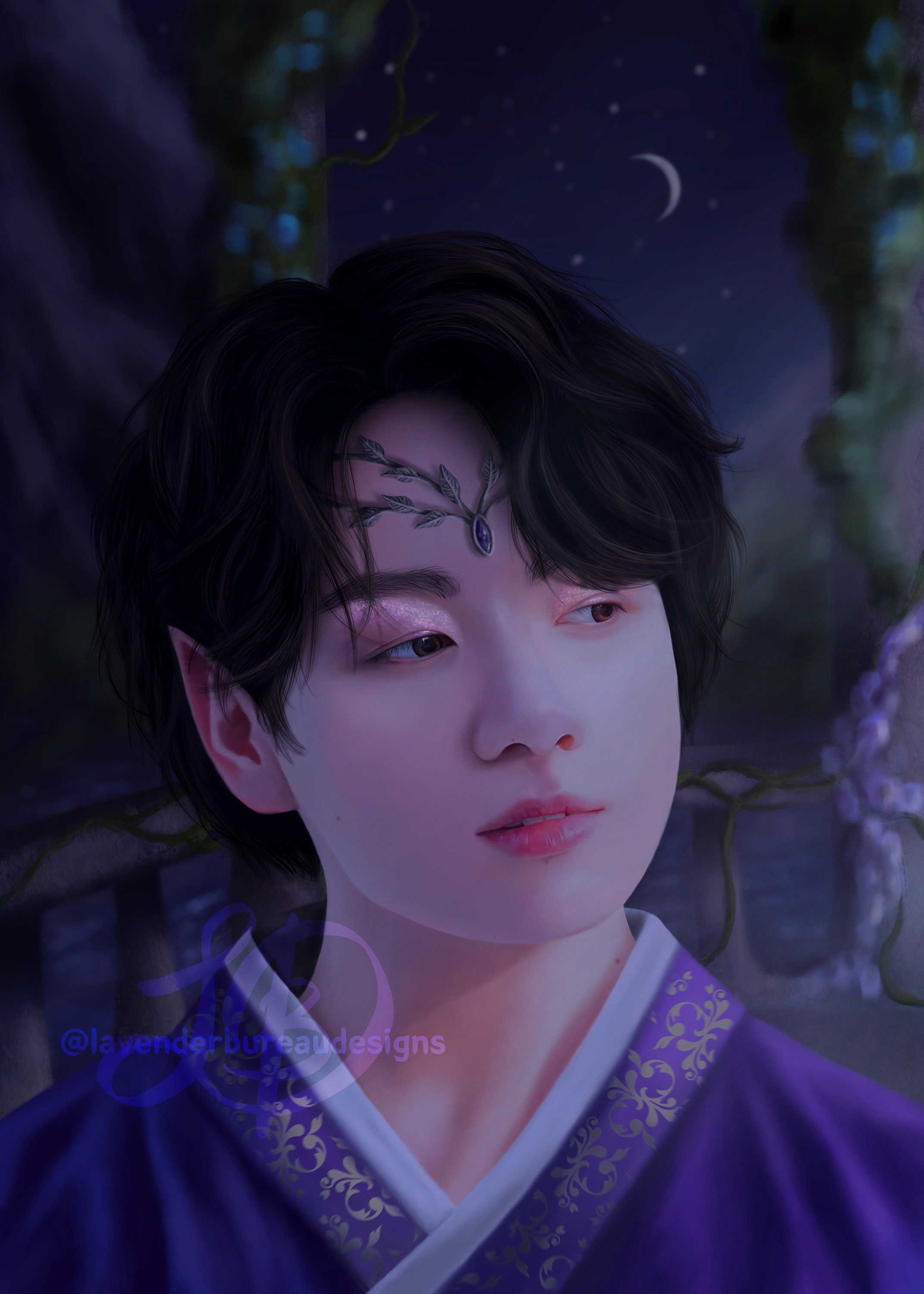 BTS Jungkook Elf Prince 4x6 Art Print - Etsy