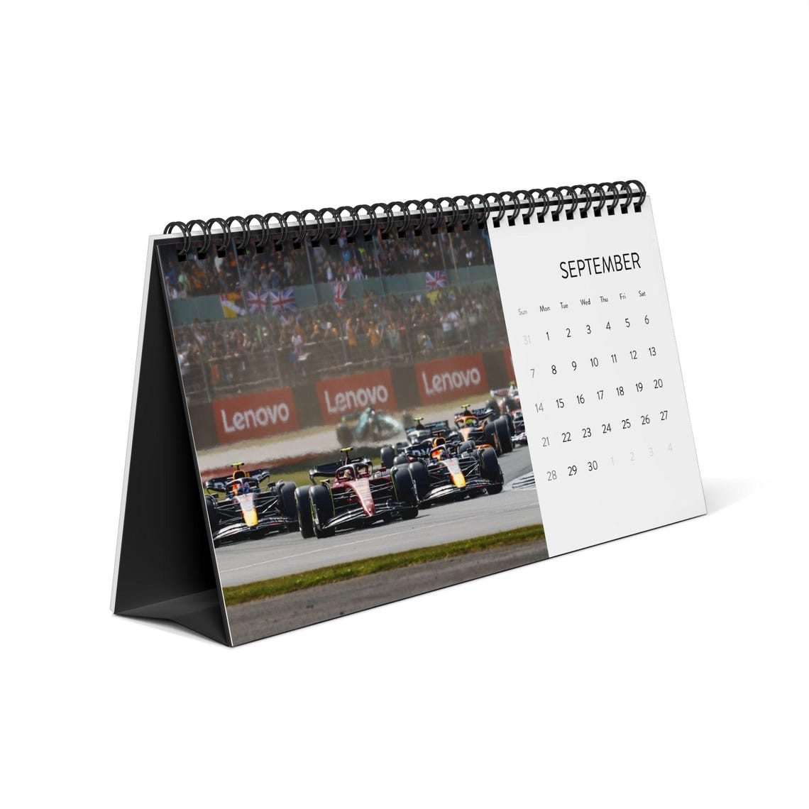 Desktop Calendar, 2025 Grid, Formula One Themed Planner, Racing Fan ...