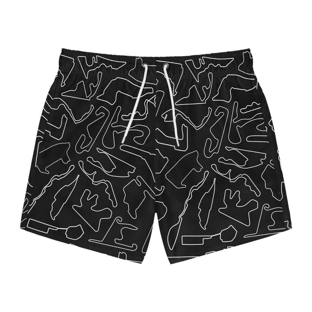 Formula 1 Inspired Swim Trunks, Racing Swim Shorts, Speed Racing Beach ...