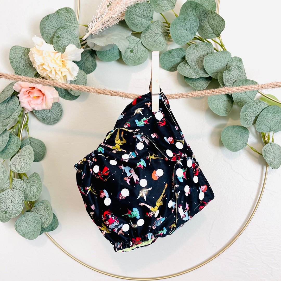Peter Pan Cloth Diaper | Tinker Bell Cloth Diaper | Peter Pan Pocket ...